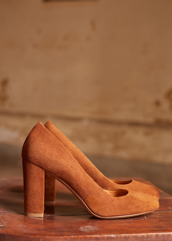 Helena High Heels - Camel - Goat Leather - Sézane