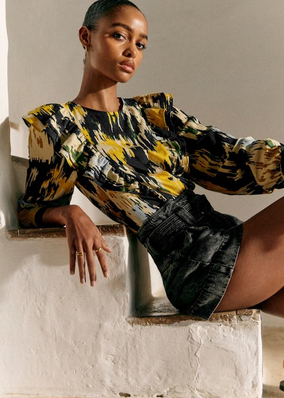 Boby Shirt - Cornelia Print - Viscose ECOVERO™ LENZING™ - Sézane