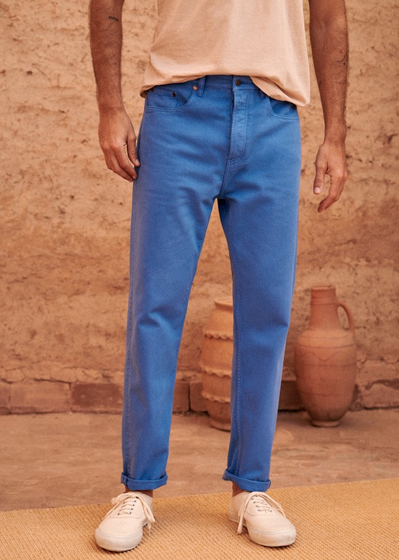 Pantalon Swan - Denim Clair - Coton - Octobre Éditions