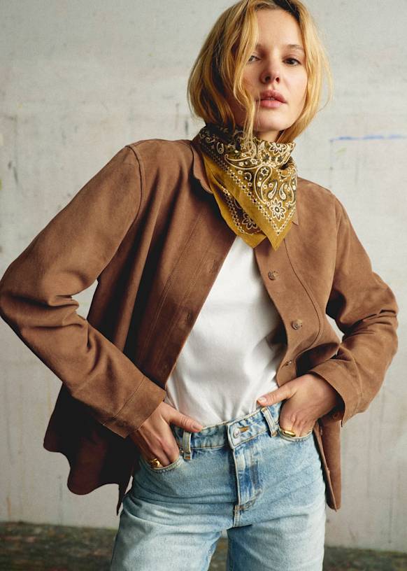 Gaston Scarf - Olive Green Bandana Print - 0rganic cotton - textile ...