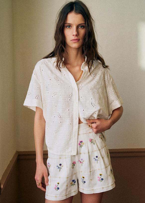 Nicolo Shorts - Beach Stripes - Organic cotton - organic textile - Sézane