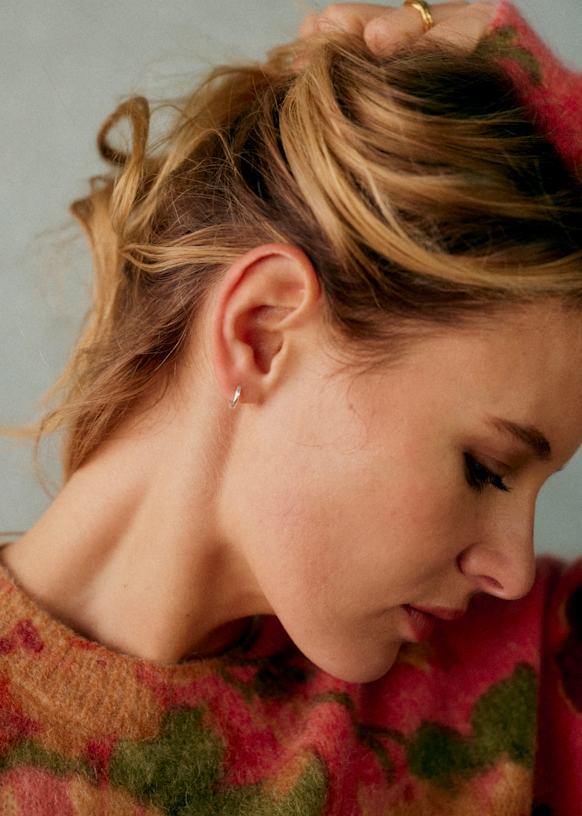 Eva Small Hoops - Silver - Silver - Octobre Éditions