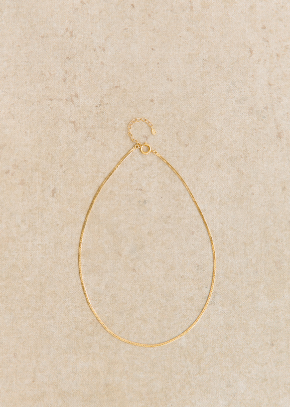 Collier Irma Plat - Doré - Laiton - Octobre Éditions