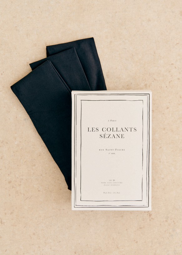 Pack of 3 tights - Black / Opaque Seamless - Polyamide - Sézane