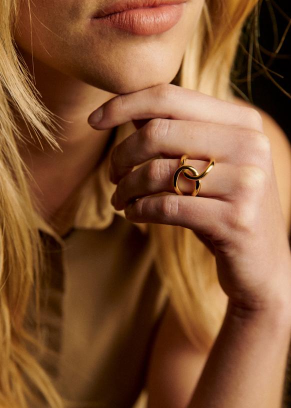 Alice Ring - Gold - Majority recycled brass - Octobre Éditions