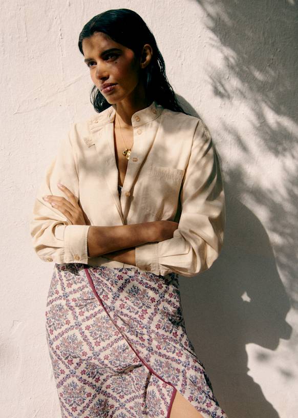 Orio Shirt - Sézane x Holiday - Junni Print - Organic cotton - organic ...