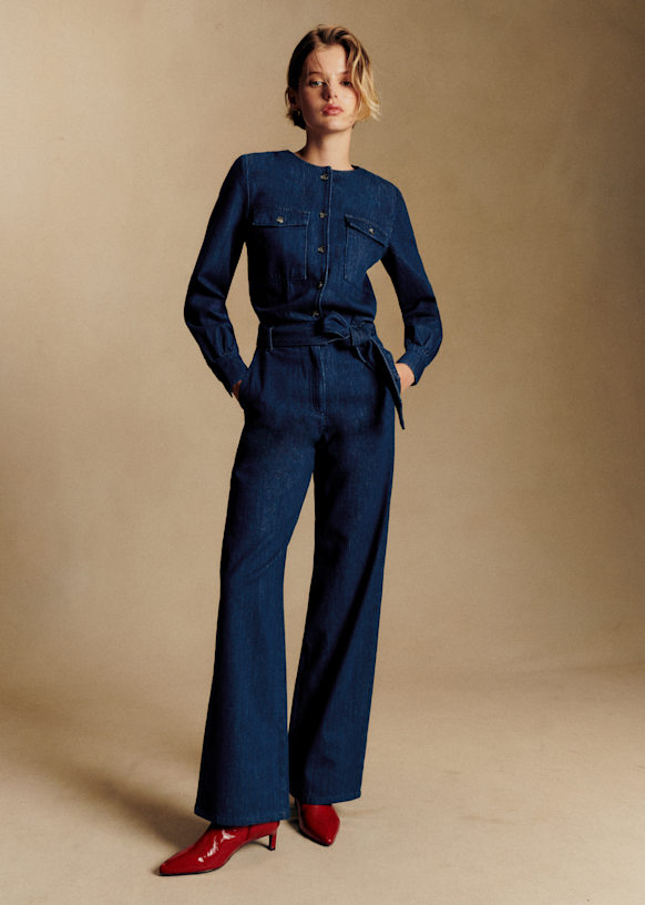 Stelina Jumpsuit - Deep Indigo - Organic cotton - organic textile ...