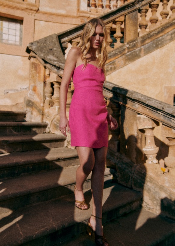 Robe Hortense - Rose - Lin - Sézane