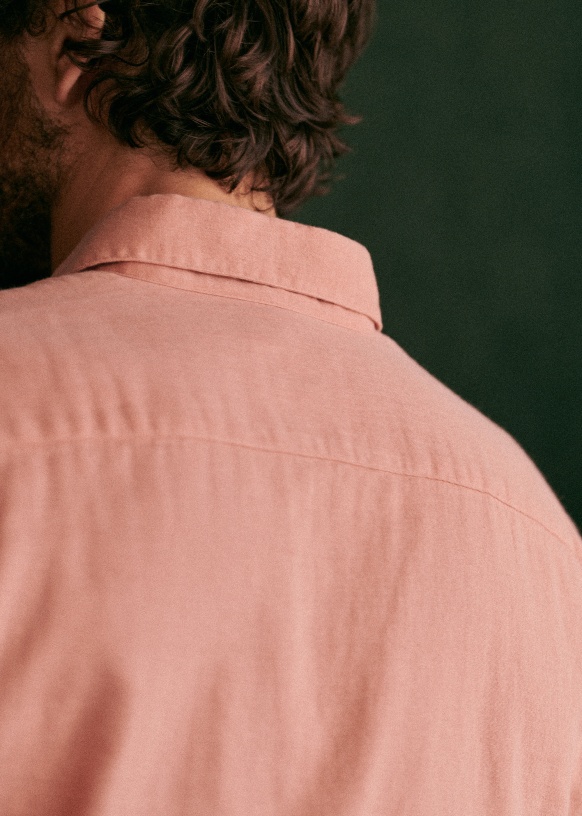 Luke Shirt - Azure Blue - Cotton - Octobre Éditions