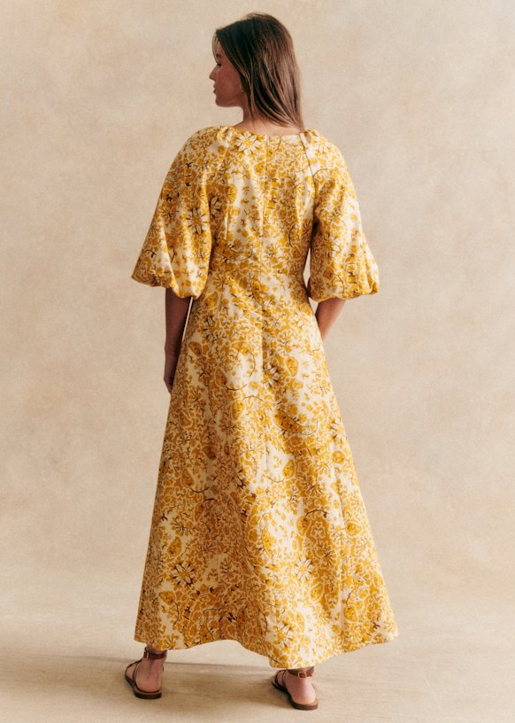 Neomie Dress - Alcazar Ocre - Sézane