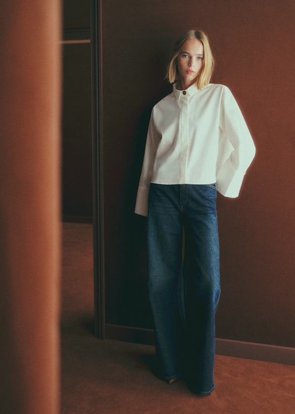 Octavine Shirt - Ecru - Organic Cotton - Sézane