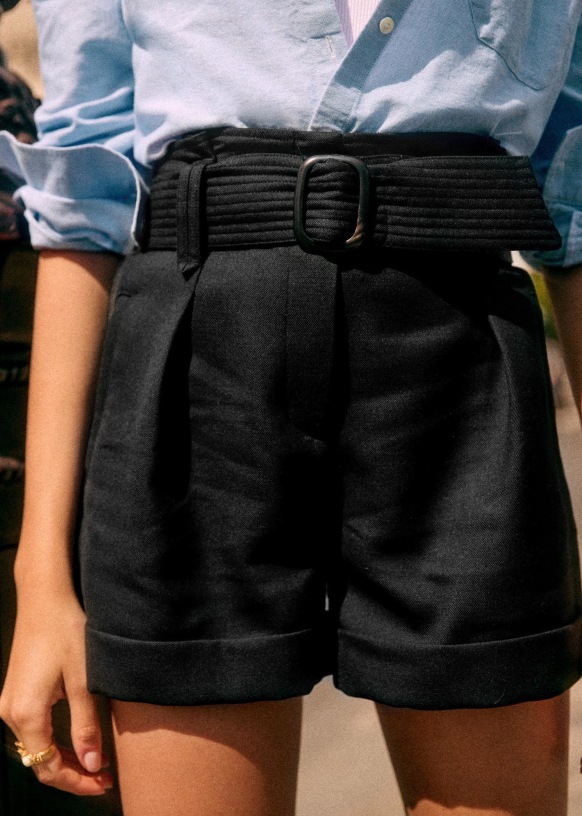 Rome Shorts - Ecru - Cotton - Sézane