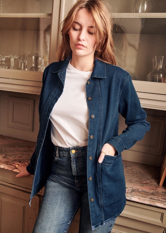 Will Jacket - Indigo - Organic Cotton - Sézane