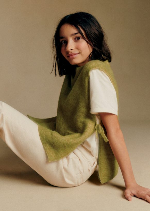 Léandre Jumper - Olive Green - Recycled polyamide - Sézane