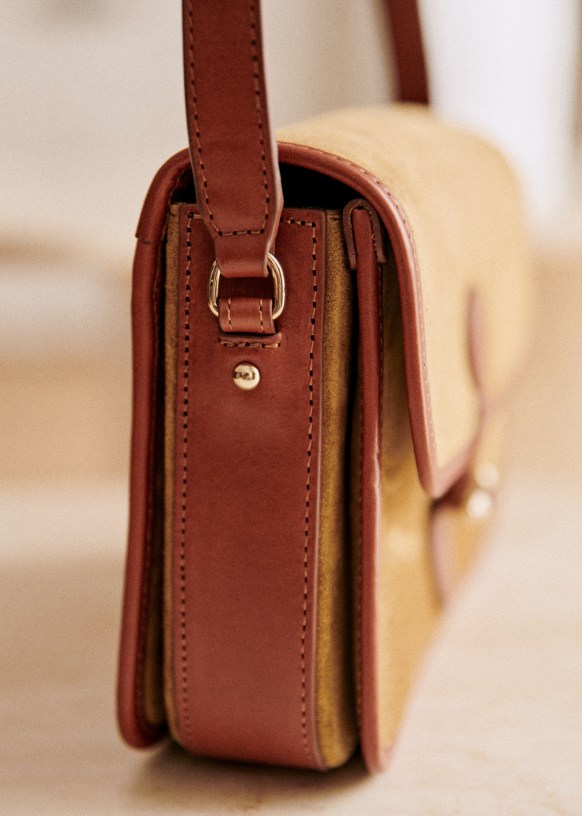 Milo Bag - Black snakeskin - Python-embossed cowhide leather - Sézane