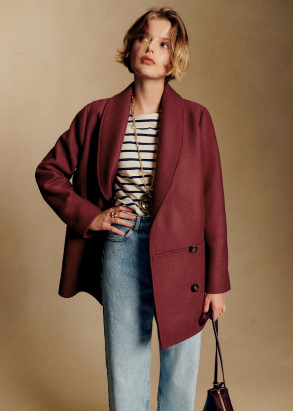 James Coat - Sand - Wool - Sézane