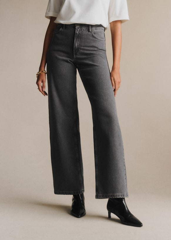 Garance Ankle Boots - Patent Black - Bovine leather - Sézane