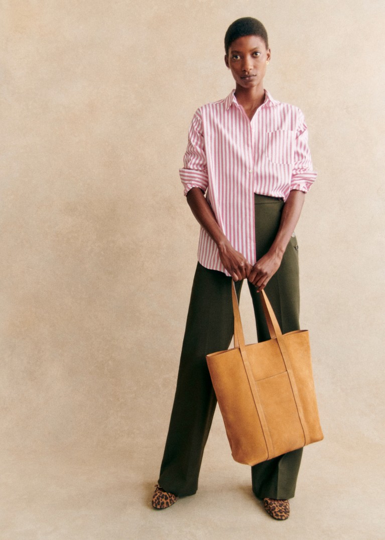 Pantalons & jeans : taille haute, slim, jambe droite | Mode femme | Sézane