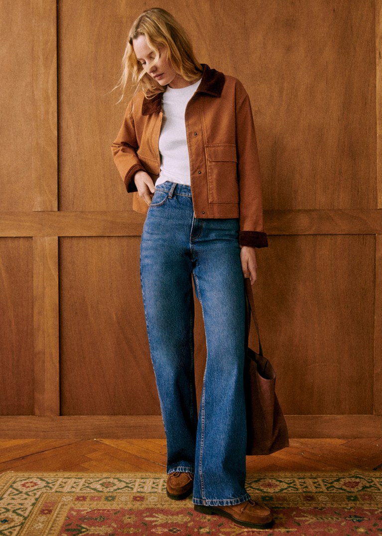 High waisted, slim-fit and straight leg Trousers & Jeans | Womenswear ...